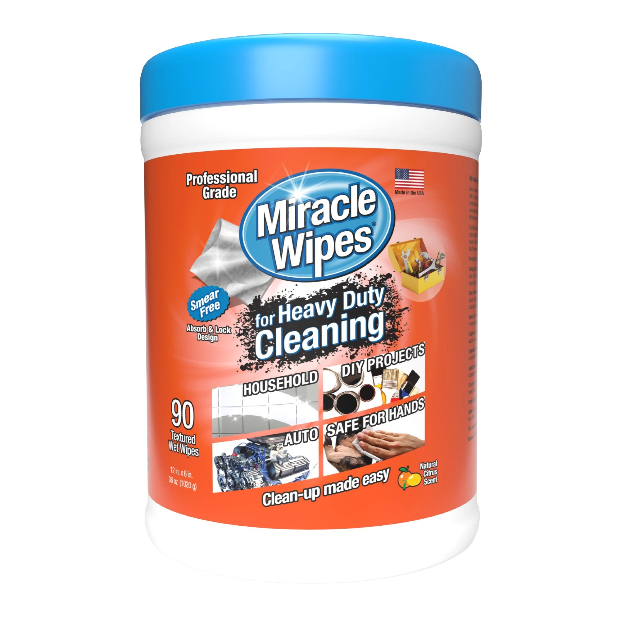 Miracle Wipes Heavy Duty for Paint and Surface Cleanup